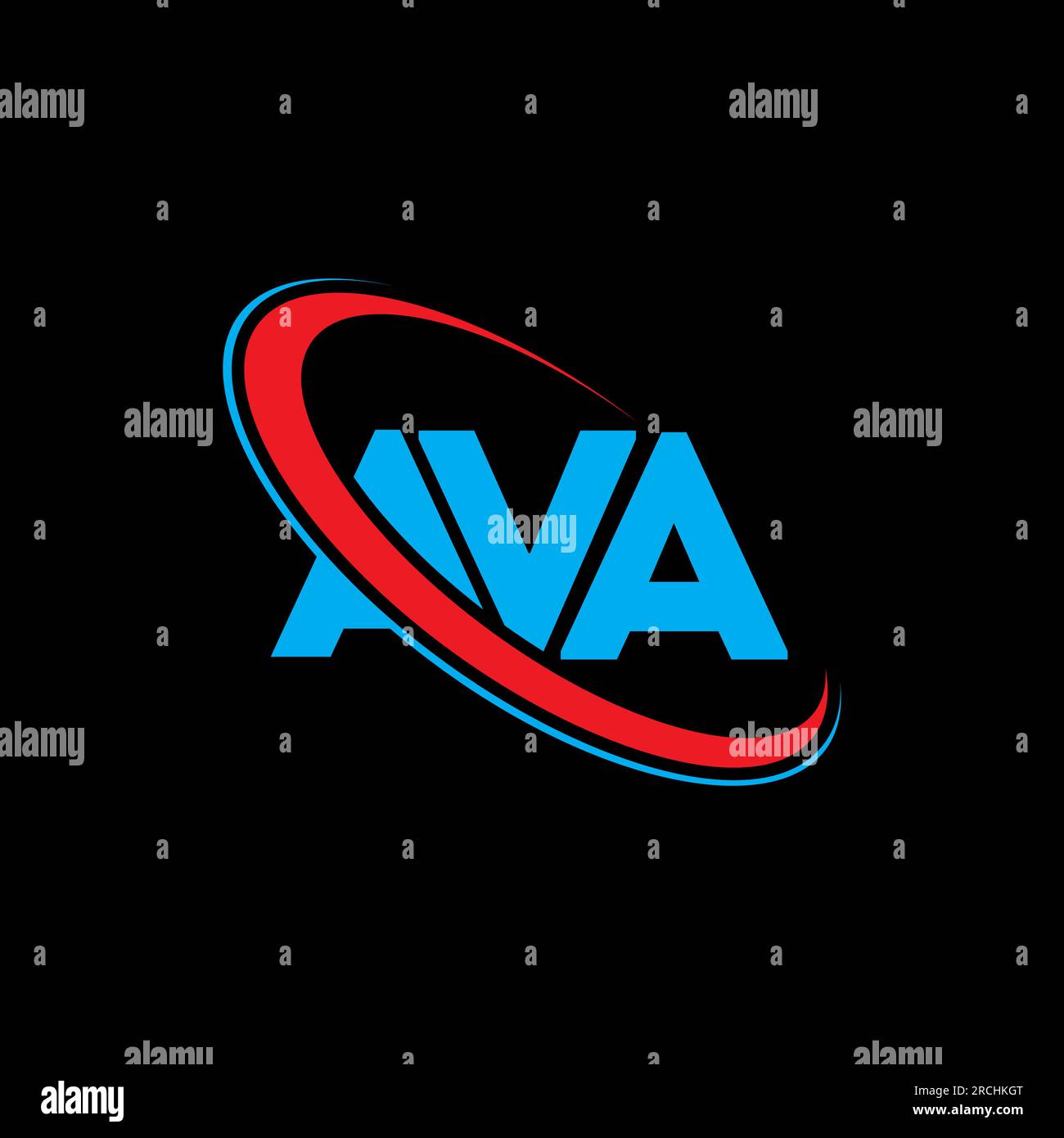 AVA logo. AVA letter. AVA letter logo design. Initials AVA logo linked with circle and uppercase ...