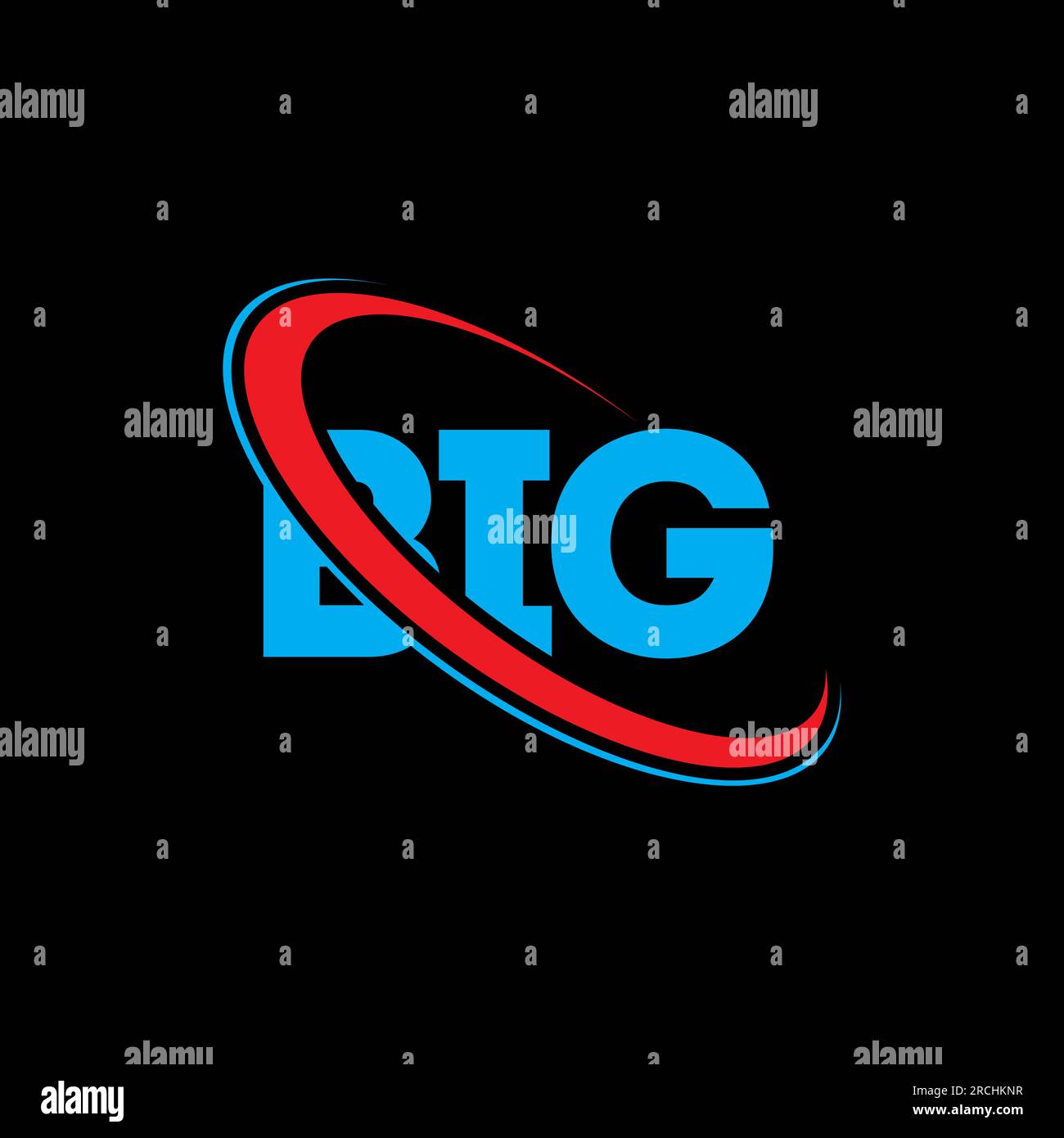 BIG logo. BIG letter. BIG letter logo design. Initials BIG logo linked ...