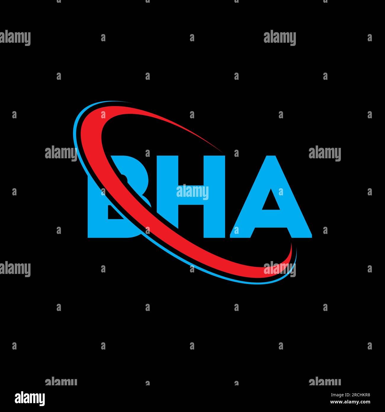BHA logo. BHA letter. BHA letter logo design. Initials BHA logo linked ...