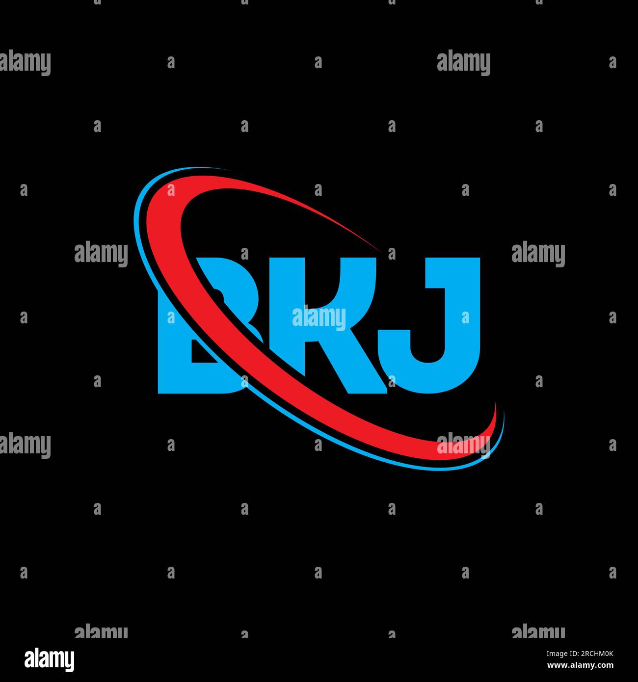 BKJ logo. BKJ letter. BKJ letter logo design. Initials BKJ logo linked ...