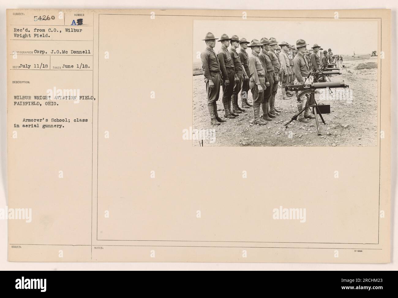 A class at the Armorer's School, Wilbur Wright Aviation Field, in ...