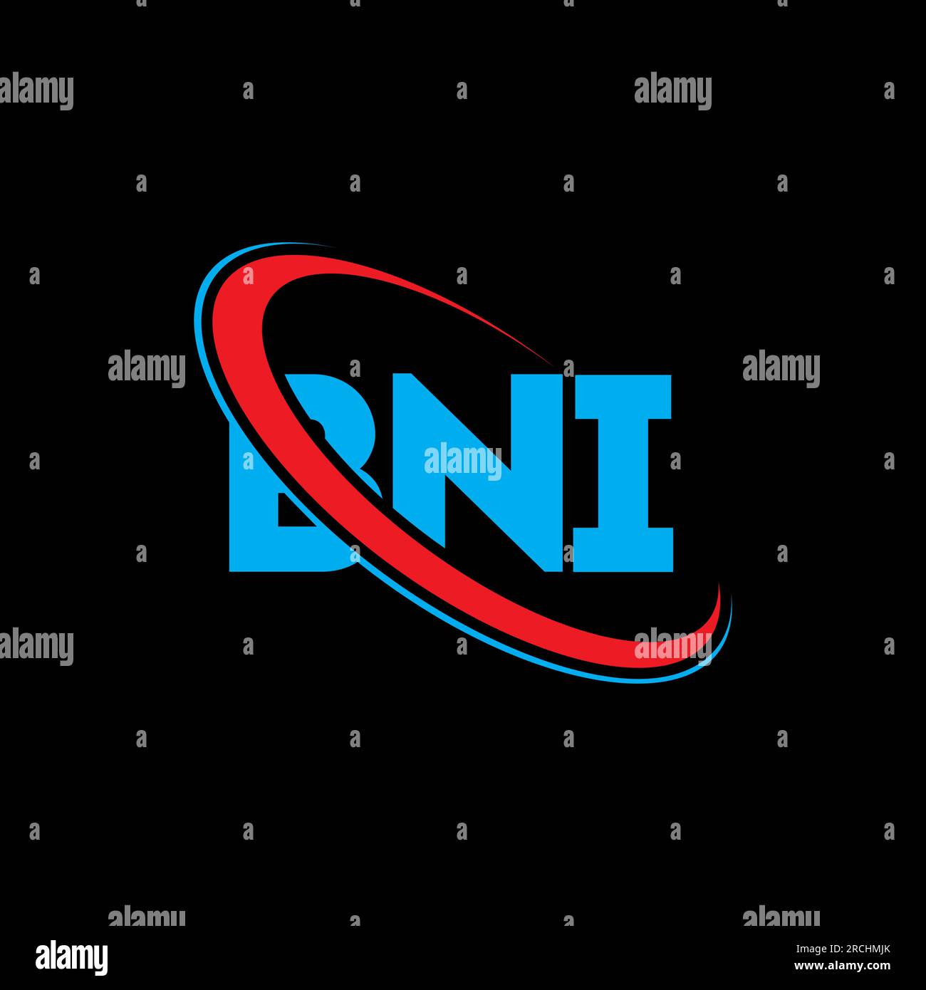 BNI logo. BNI letter. BNI letter logo design. Initials BNI logo linked ...