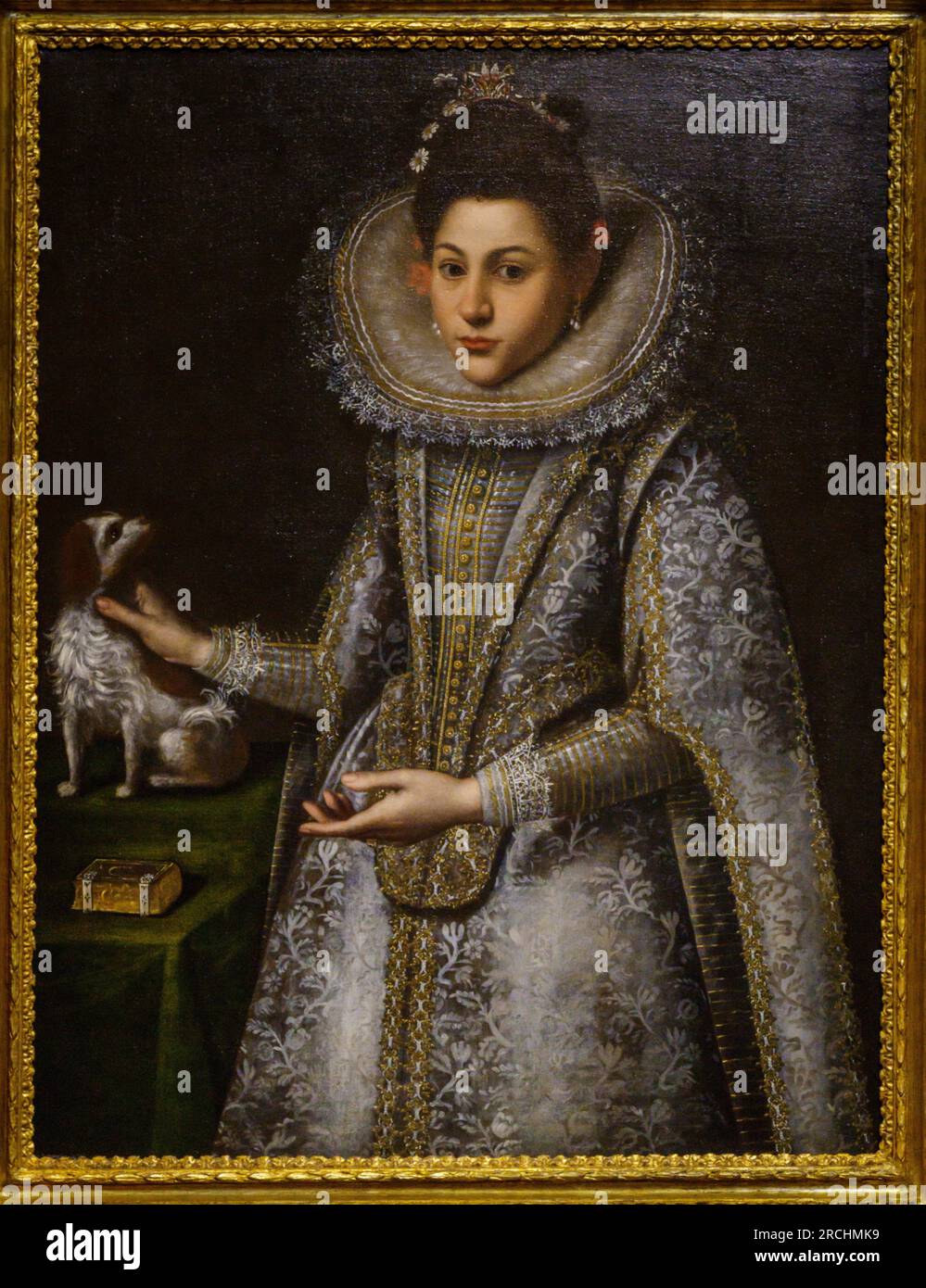 girl with dog and prayer book, Ottavio Leon, Nins, portraits of children s. XVI-XIX, Sa Bassa ...