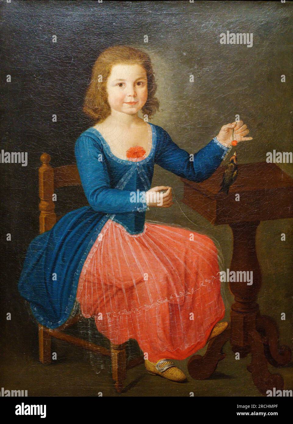 Girl wearing a red skirt, 1786, Antonio Carnicero, spanish school, Nins ...