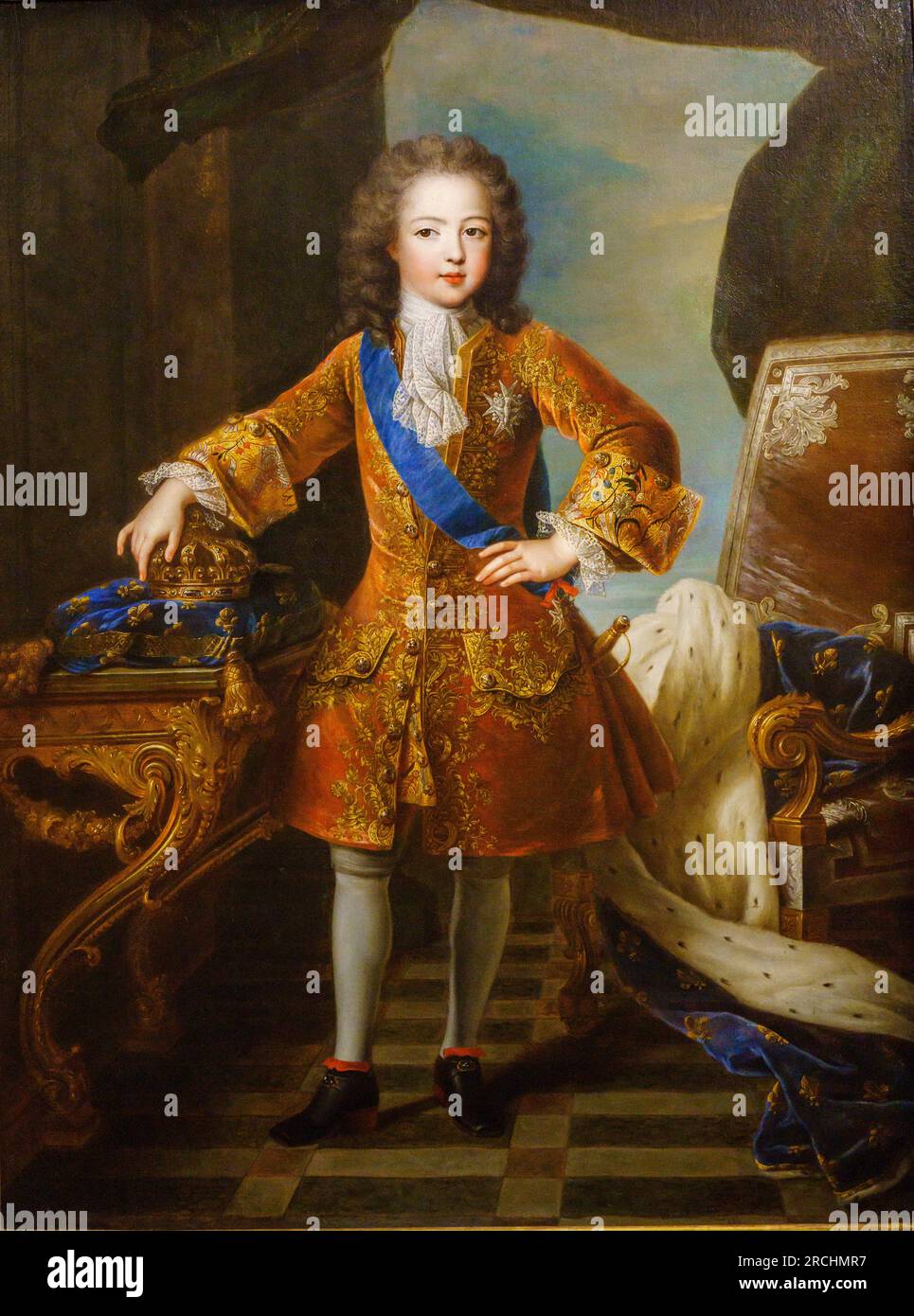 Louis XV of France, 1715, Pierre Gobert and studio, Nins, portraits of children s. XVI-XIX, Sa ...