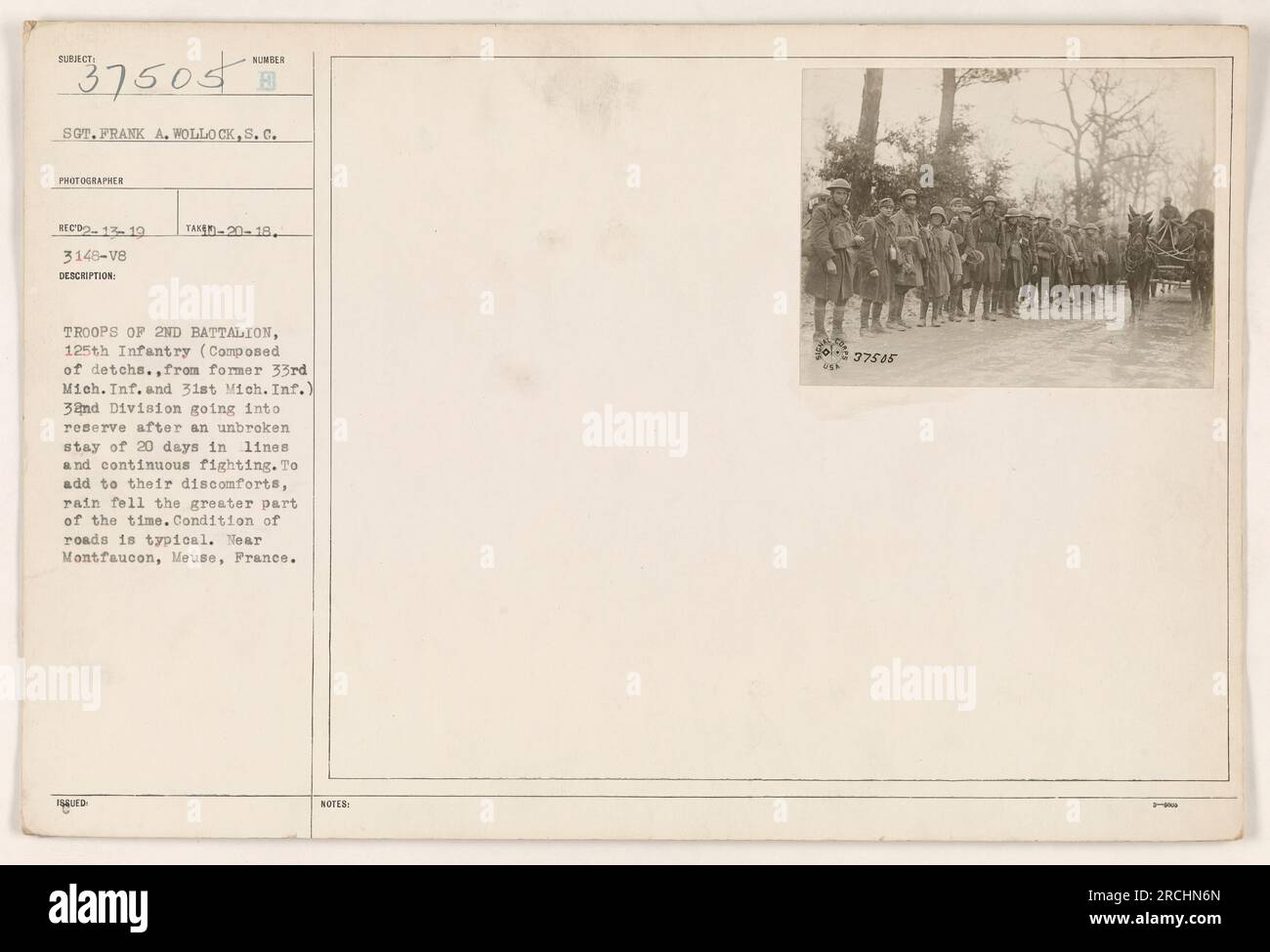 2nd battalion 125th infantry hi-res stock photography and images - Alamy