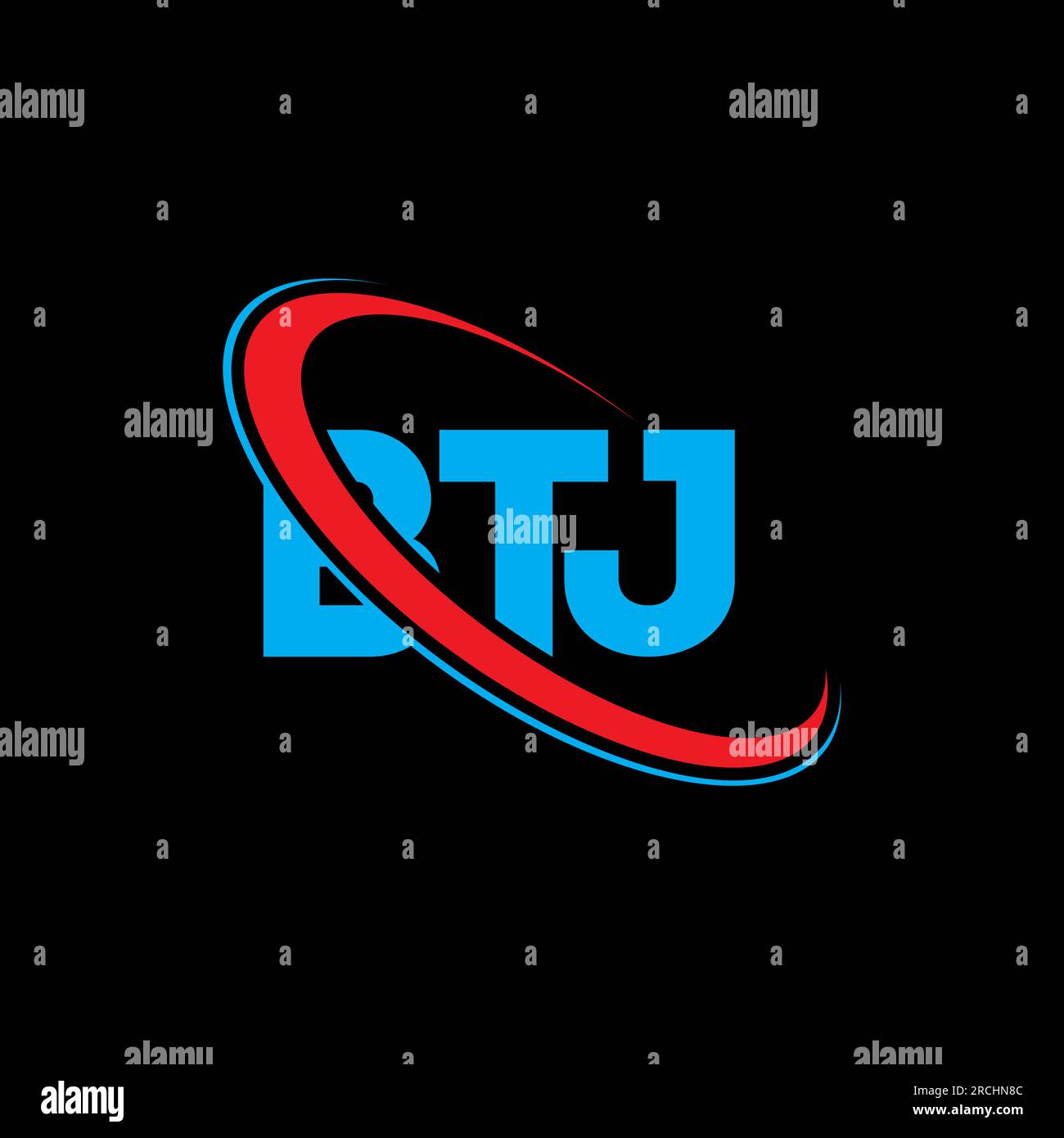 BTJ logo. BTJ letter. BTJ letter logo design. Initials BTJ logo linked with circle and uppercase ...