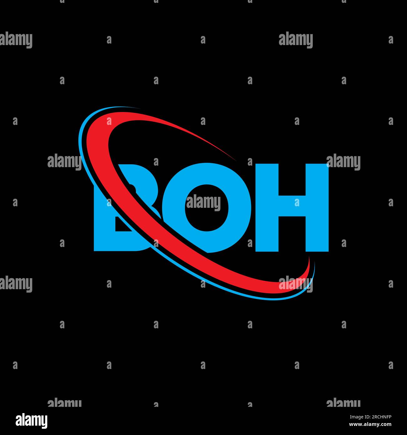 BOH logo. BOH letter. BOH letter logo design. Initials BOH logo linked ...