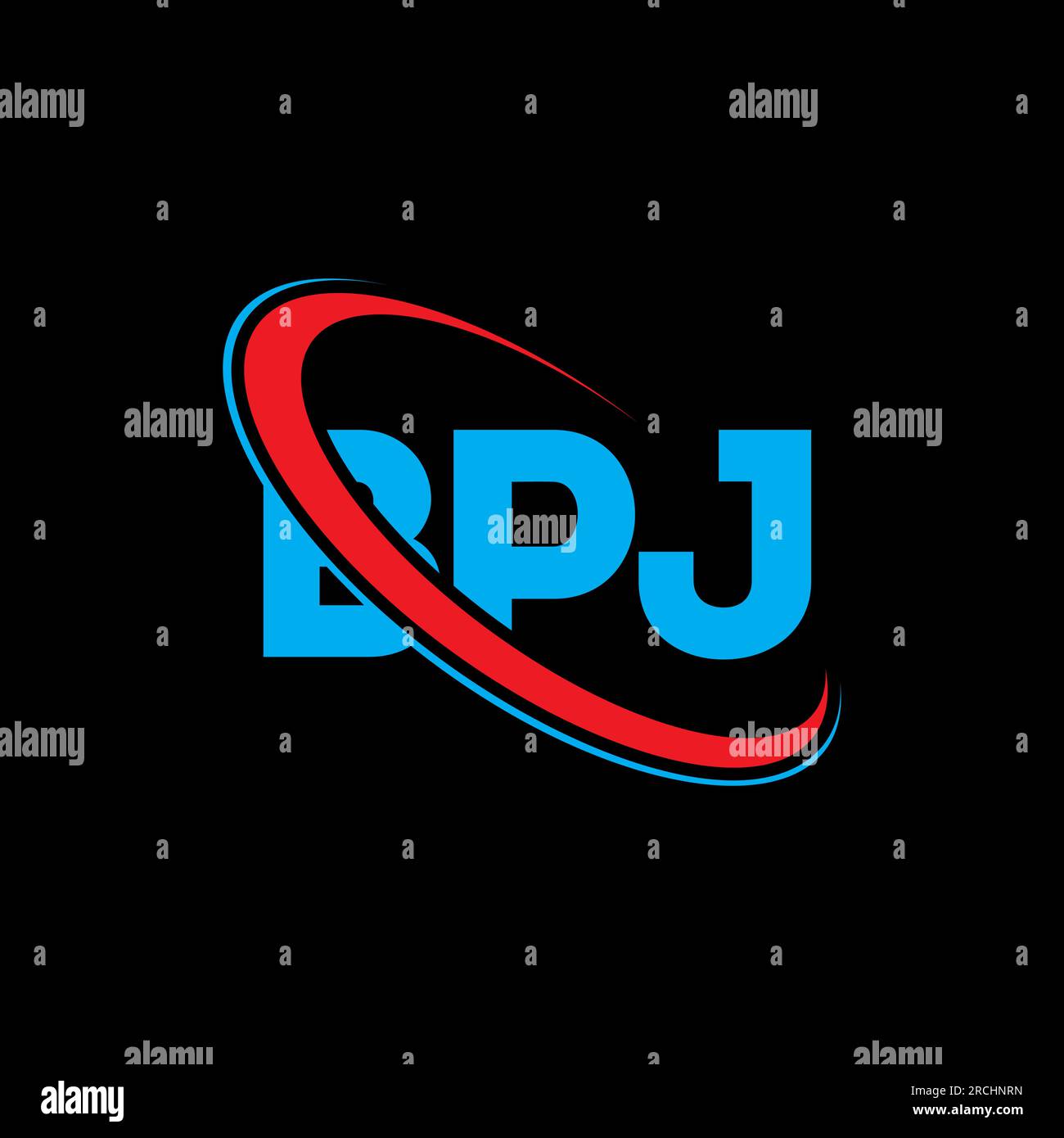 BPJ logo. BPJ letter. BPJ letter logo design. Initials BPJ logo linked ...