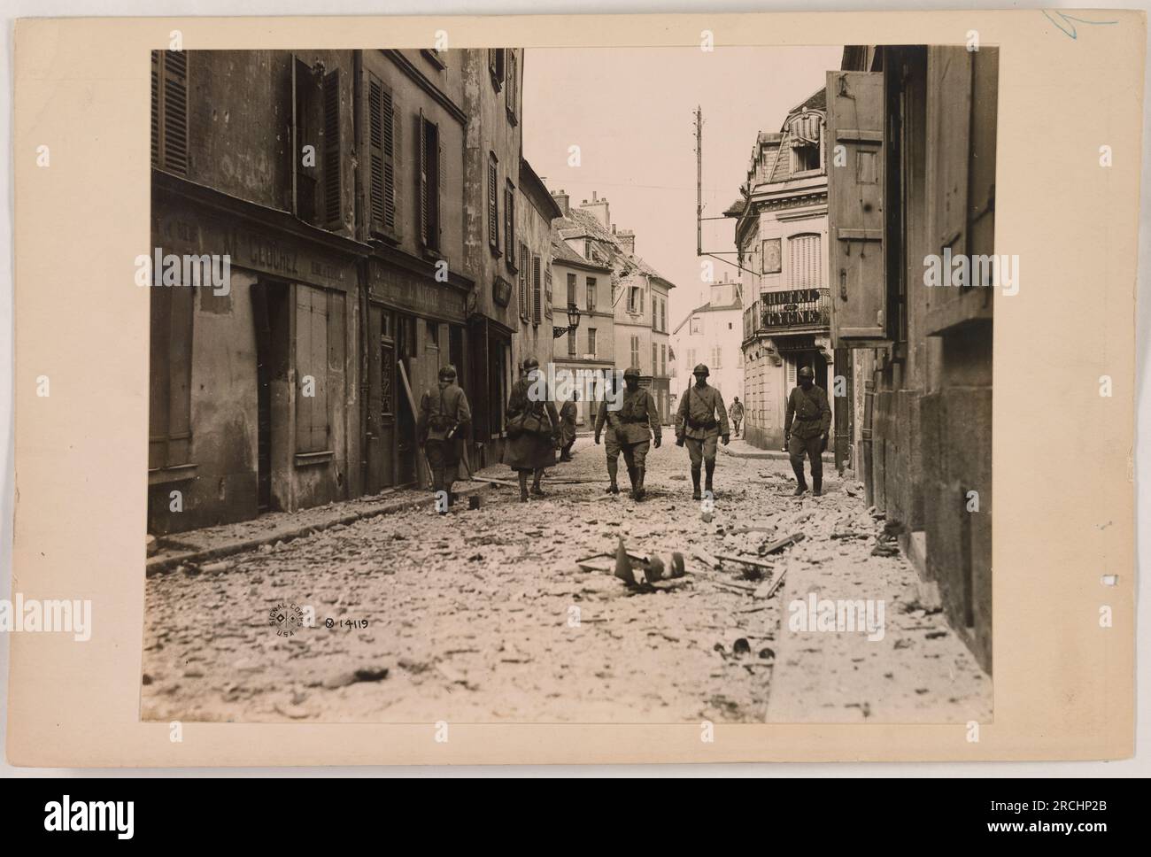 Image caption: American soldiers at the Konrad Hotel, a military ...