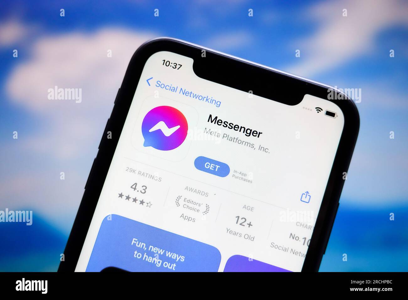 Messenger app logo hi-res stock photography and images - Alamy