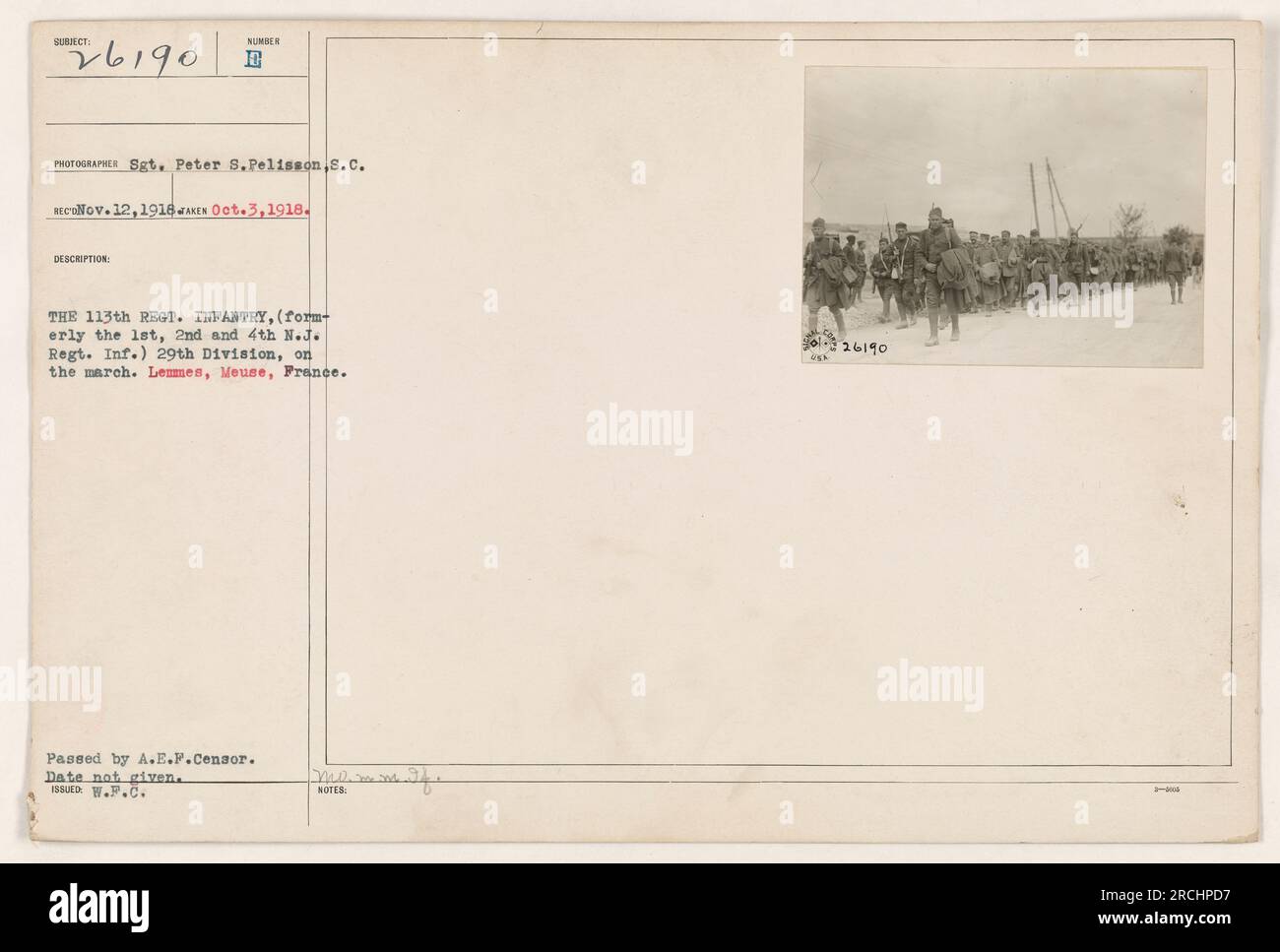 113th 1918 hi-res stock photography and images - Alamy