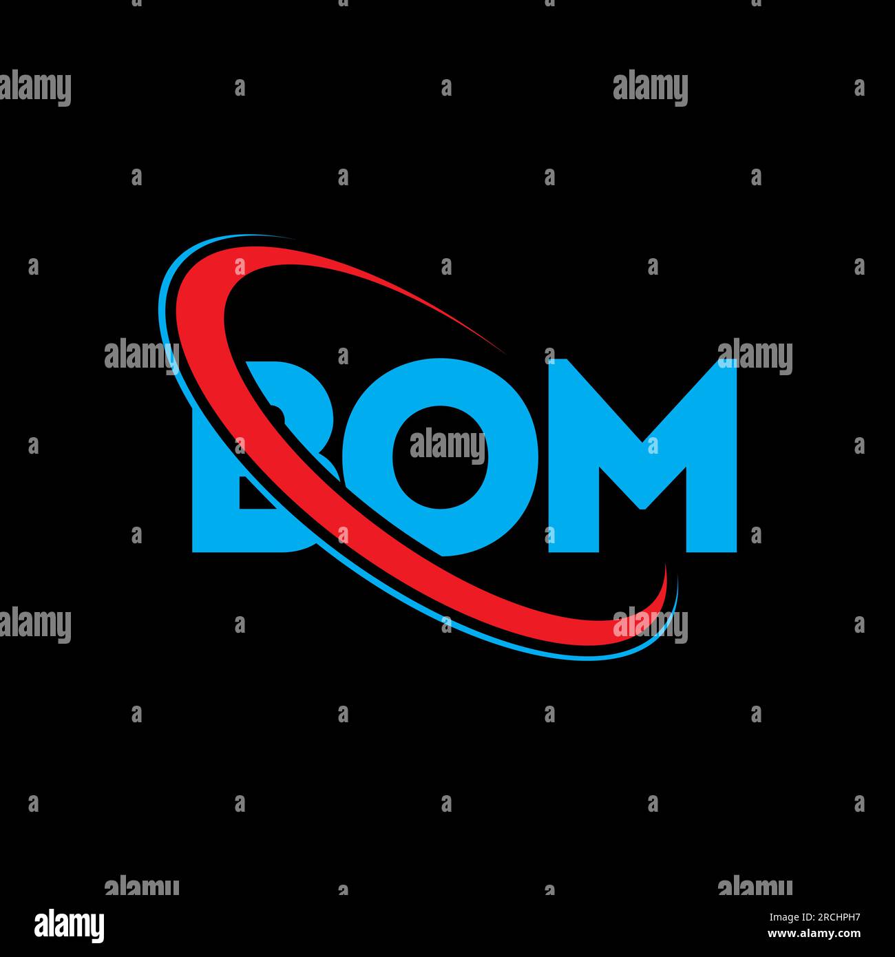 BOM logo. BOM letter. BOM letter logo design. Initials BOM logo linked ...