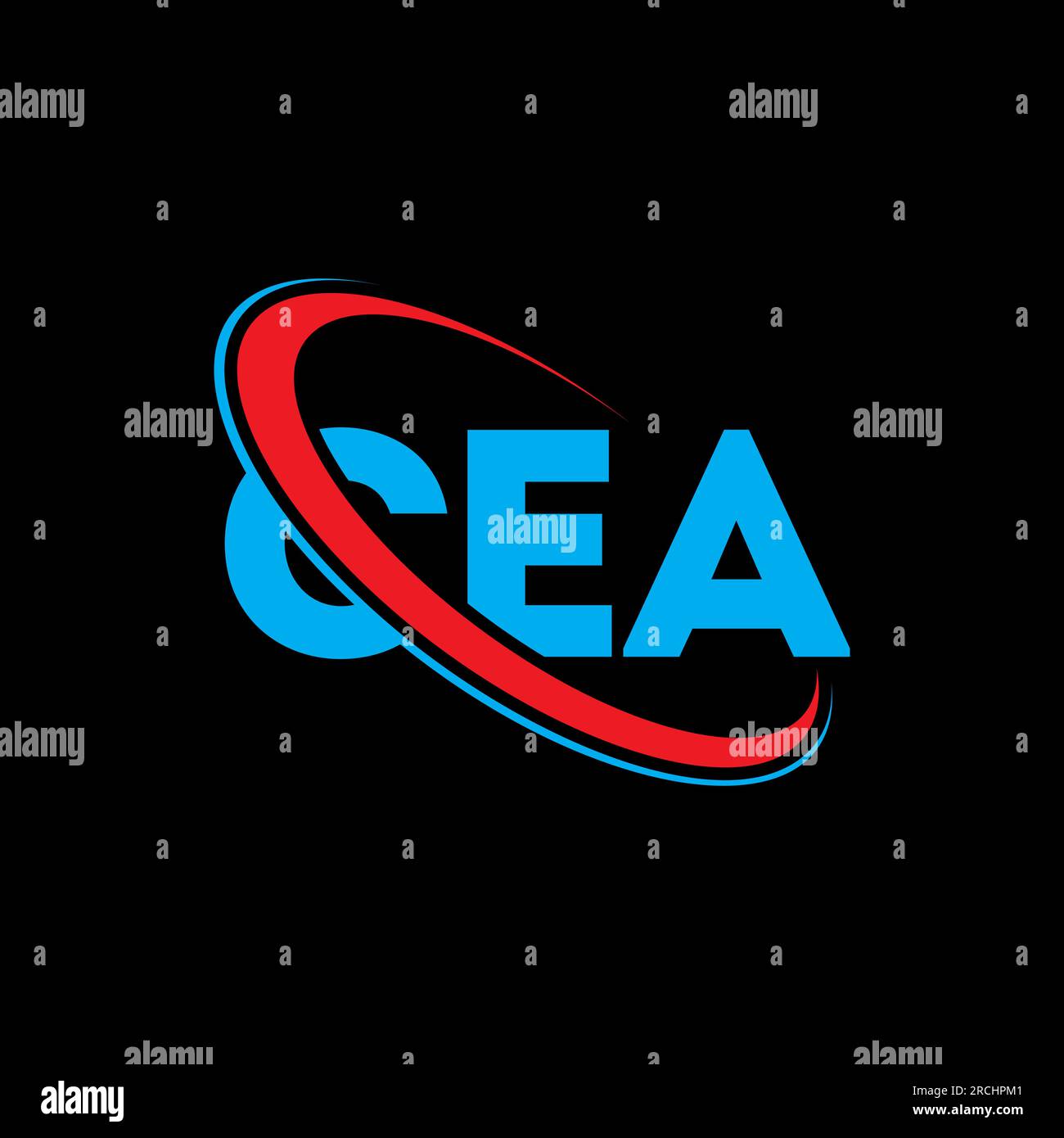 Cea Tech Logo IEA Letter Technology Logo Design On White Background.