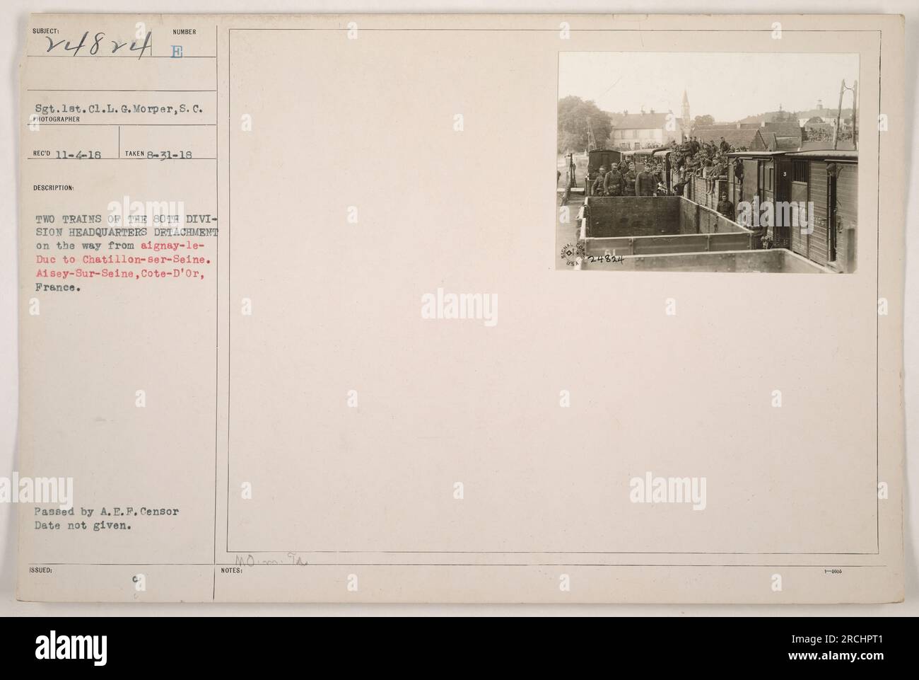 80th division headquarters detachment hi-res stock photography and ...