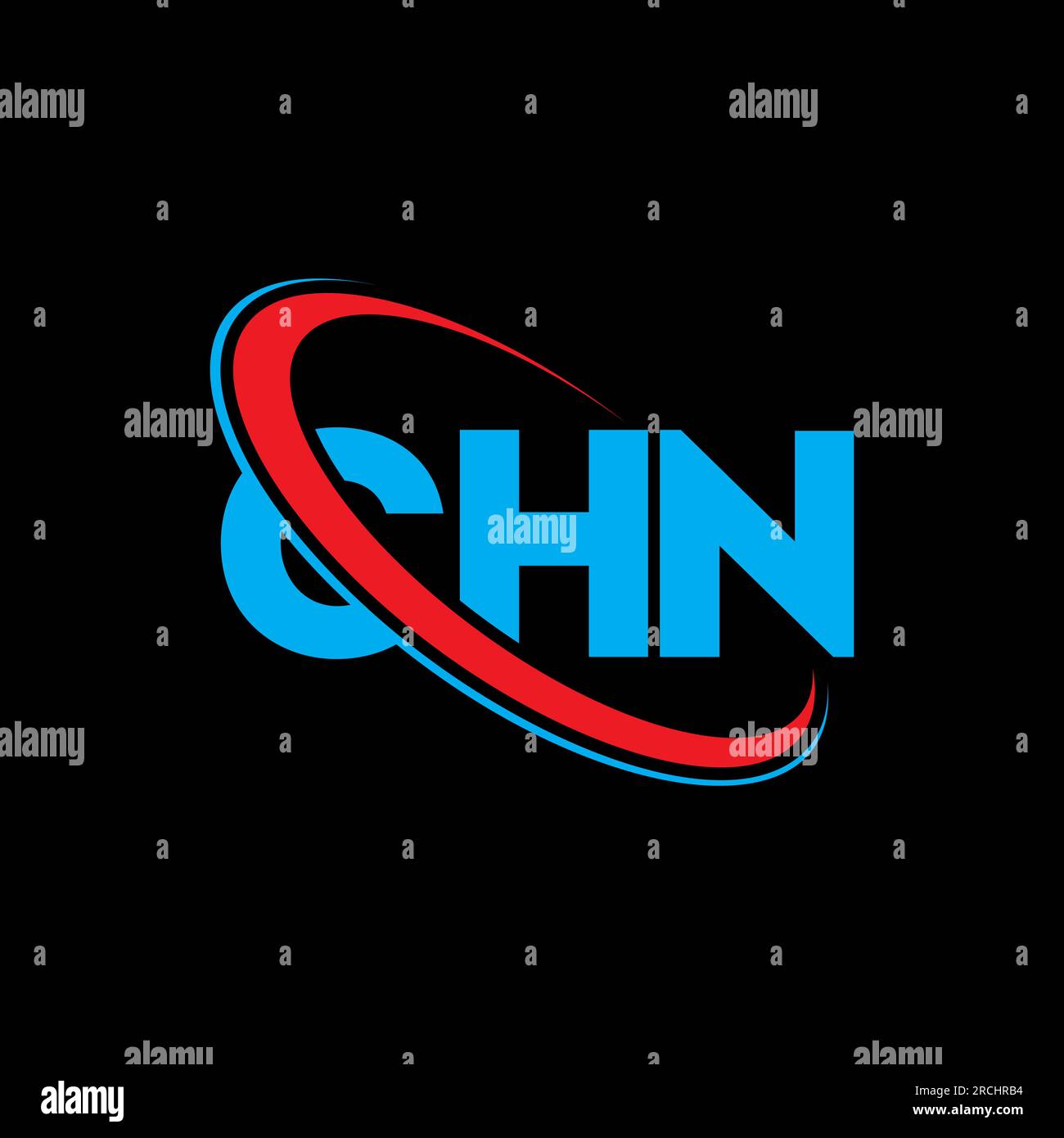 CHN logo. CHN letter. CHN letter logo design. Initials CHN logo linked ...