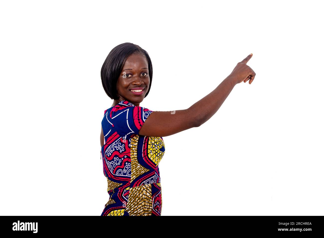 Serious teacher pointing finger in Cut Out Stock Images & Pictures - Alamy
