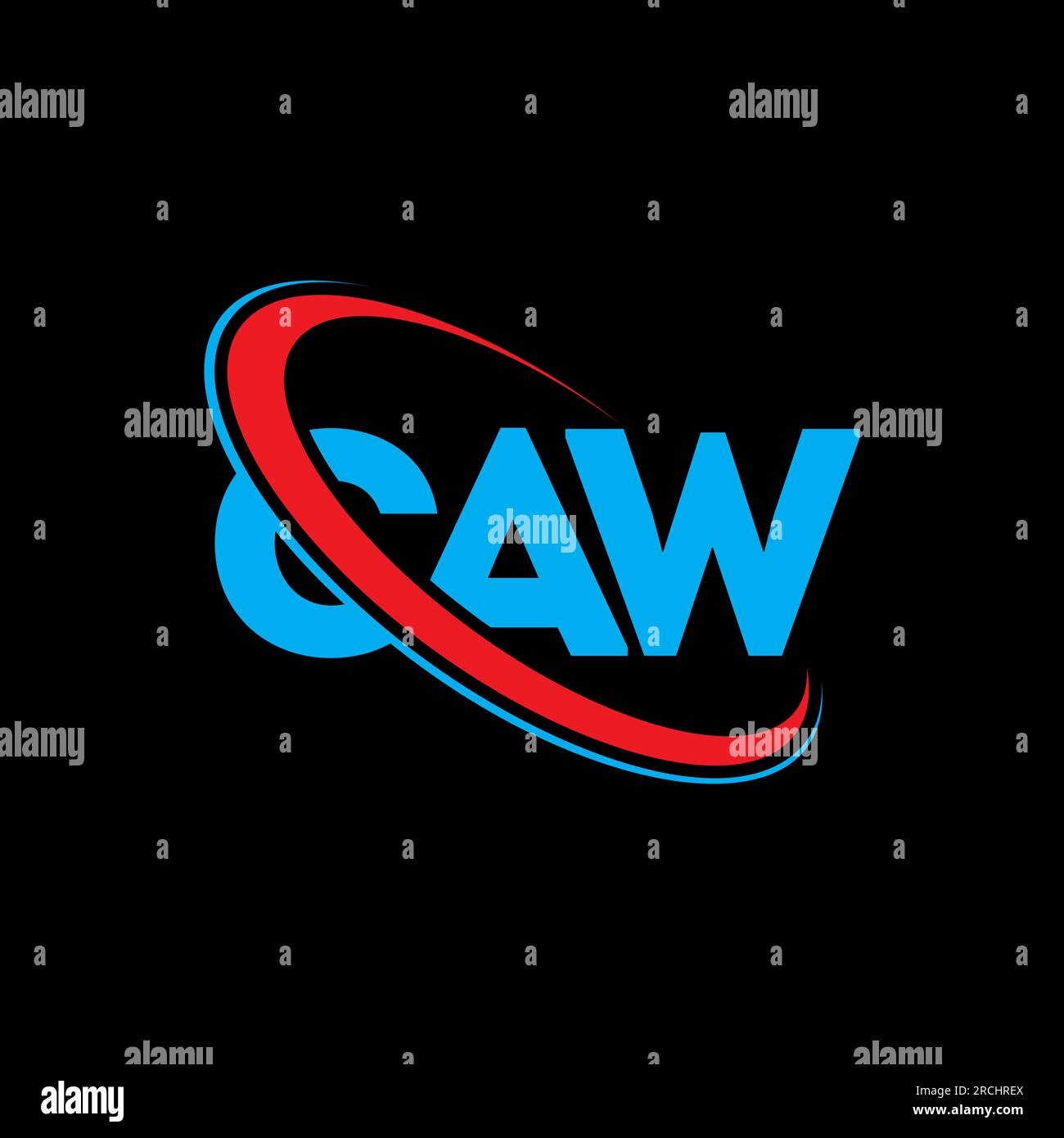 CAW logo. CAW letter. CAW letter logo design. Initials CAW logo linked ...