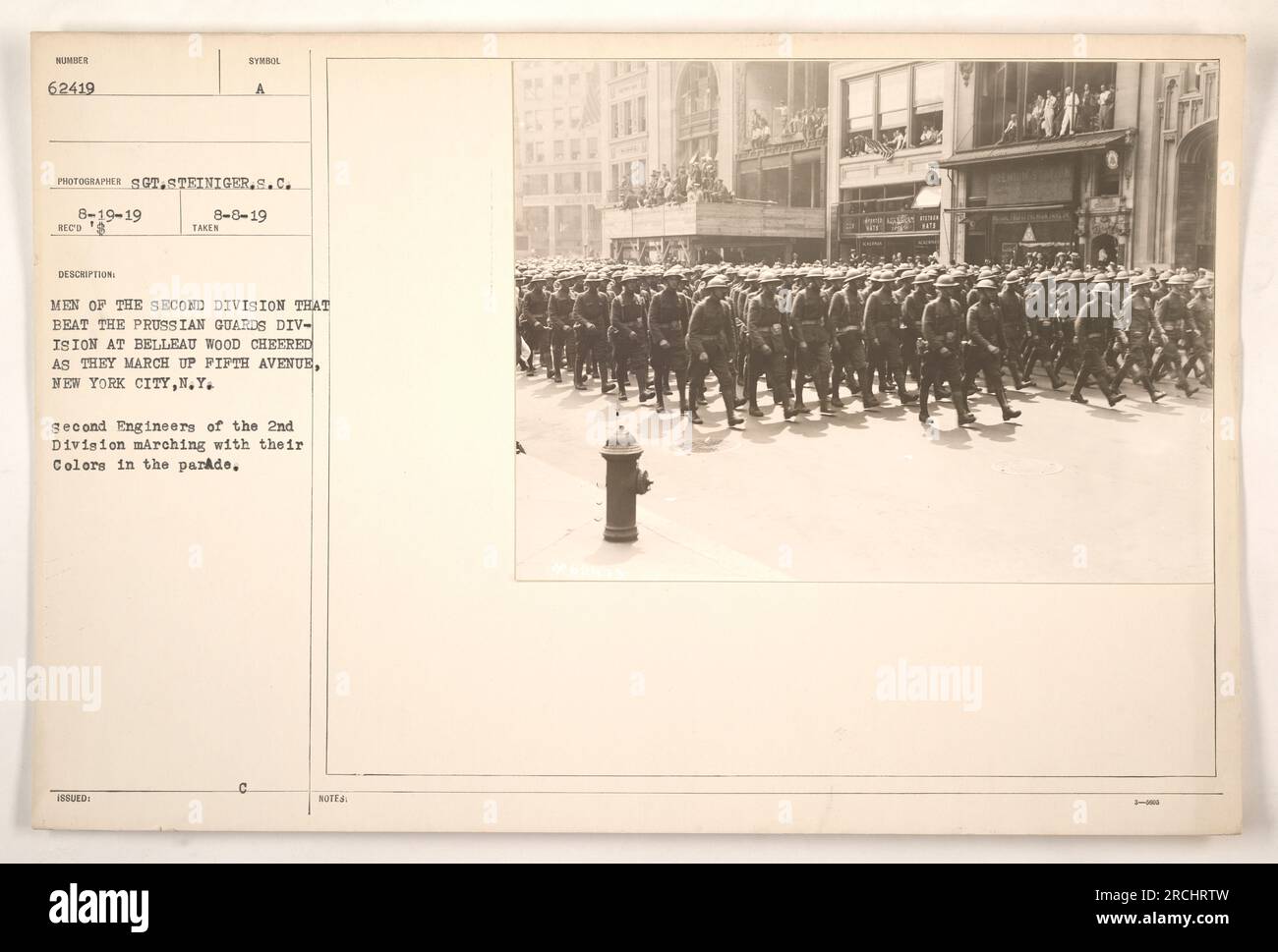 Members of the Second Division, including the Second Engineers ...