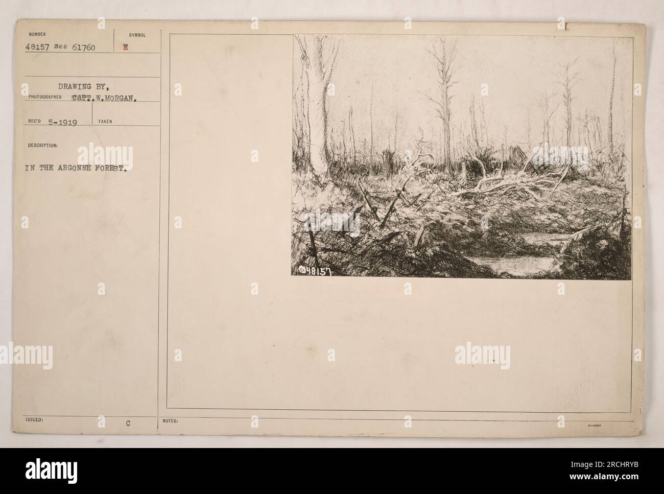 Soldiers conducting military operations in the Argonne Forest during ...