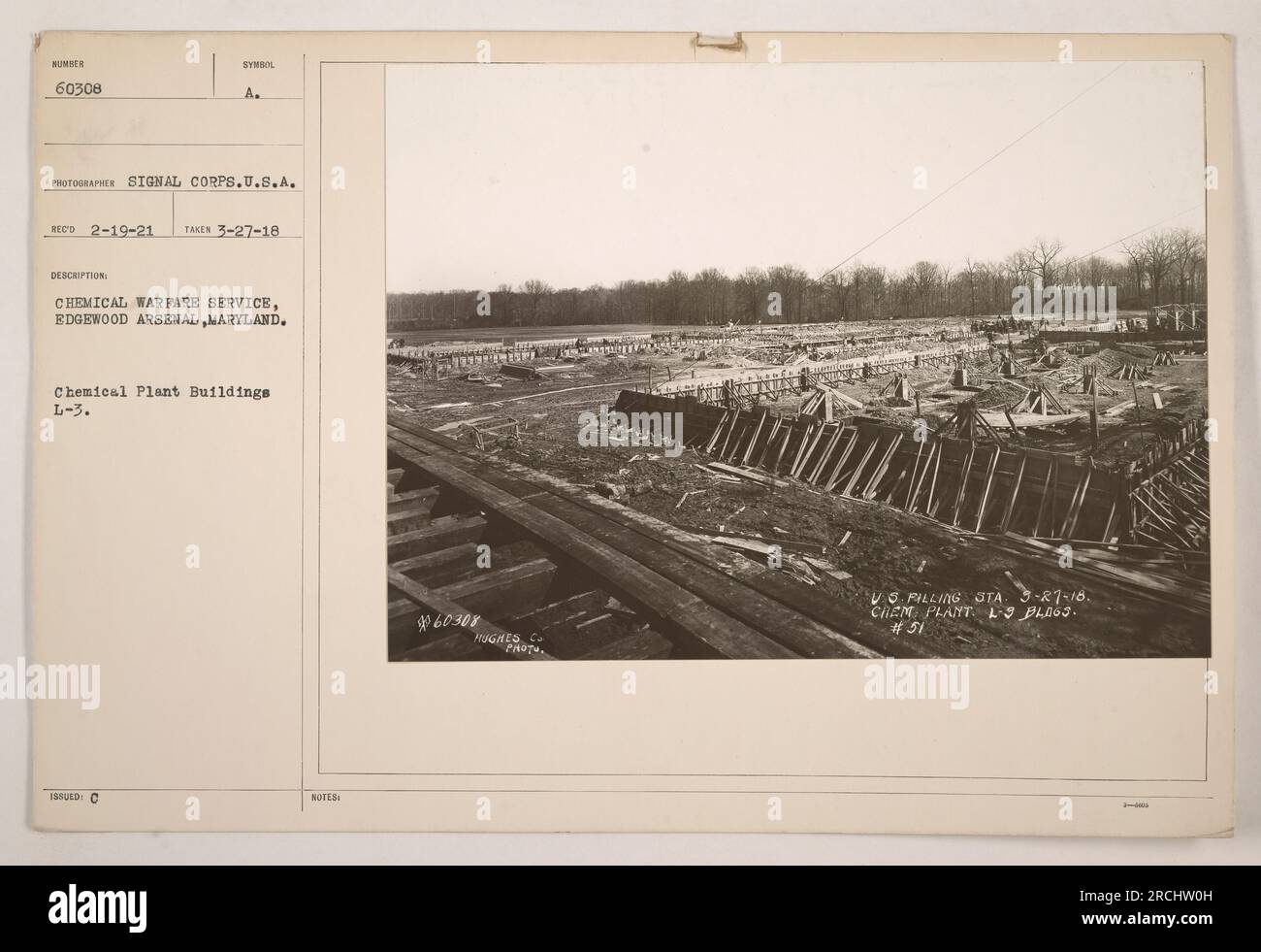 Chemical Plant Buildings L-3 at Edgewood Arsenal, Maryland, during ...