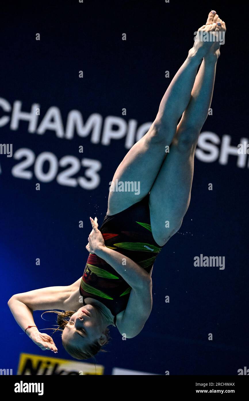 Fukuoka, Japan. 15th July, 2023. Jette Muller of Germany competes in ...