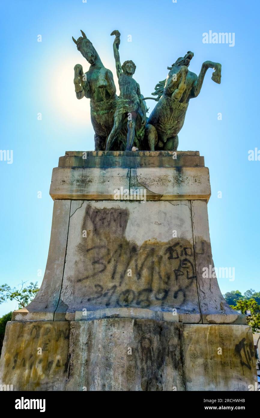 Niteroi, Rio de Janeiro, Brazil - July 1, 2023: Monument named Triunfo ...