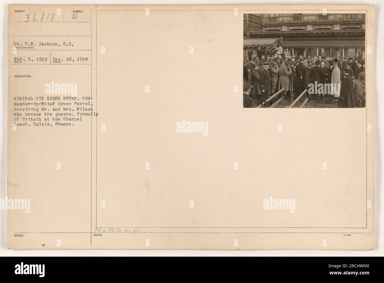 Admiral Sir Roger Keyes, Commander-in-Chief of the Dover Patrol ...