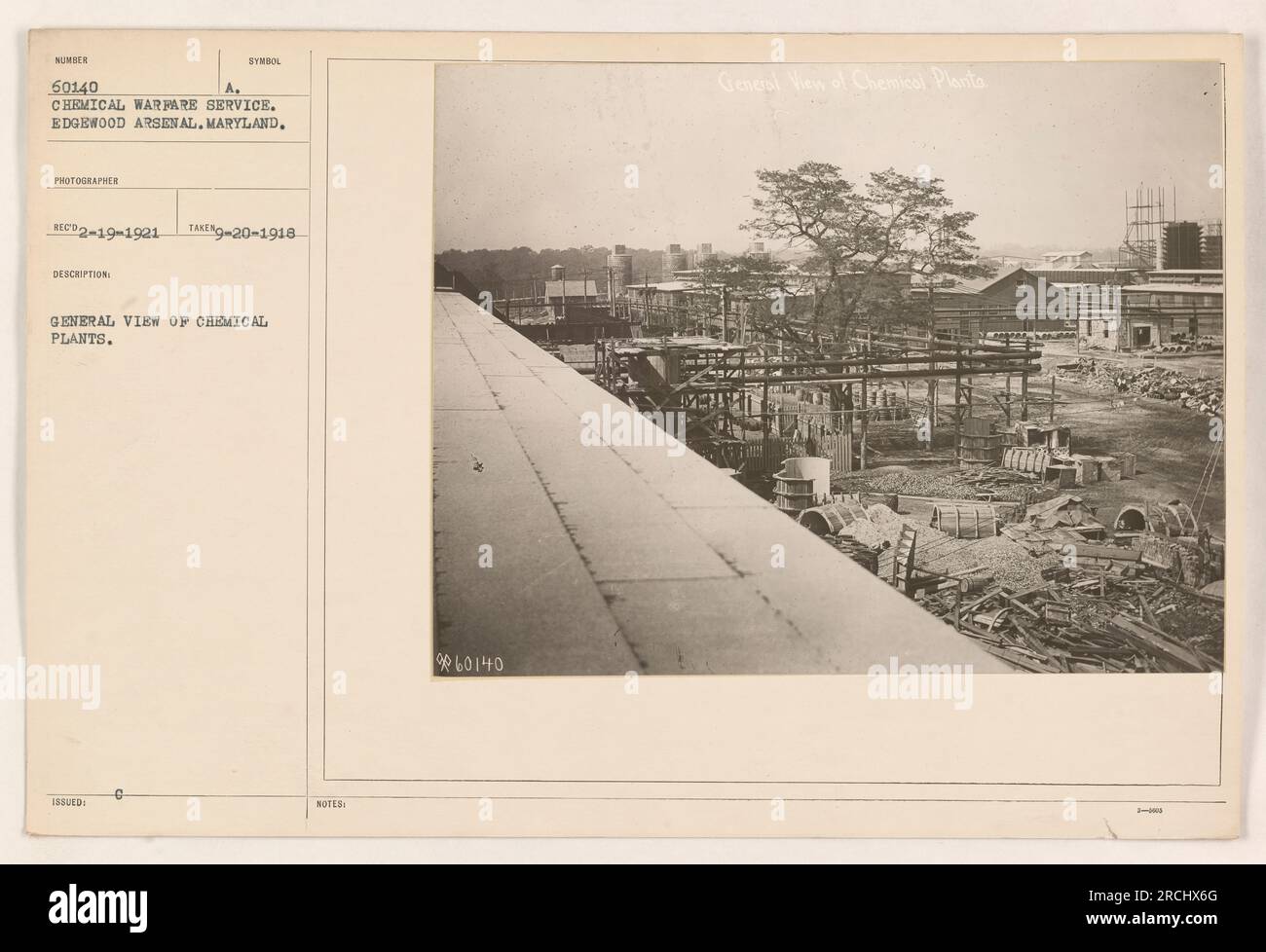 General view of the Chemical Warfare Service plants at Edgewood Arsenal ...