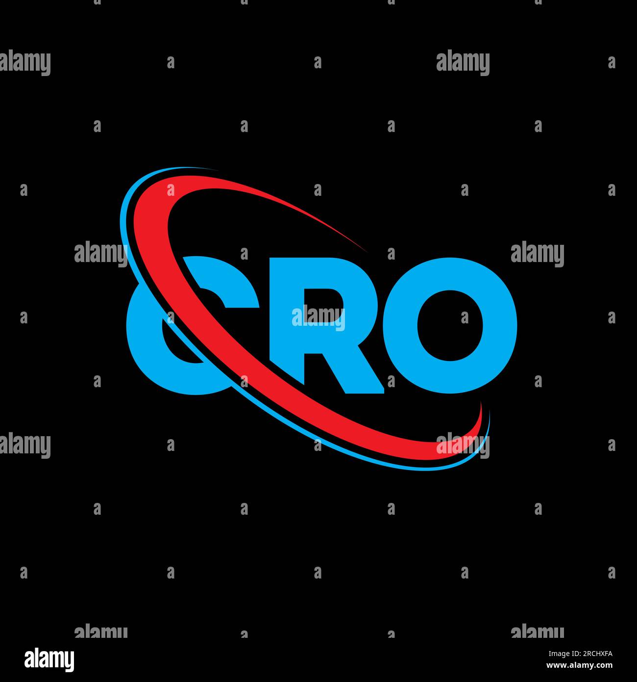 CRO logo. CRO letter. CRO letter logo design. Initials CRO logo linked ...