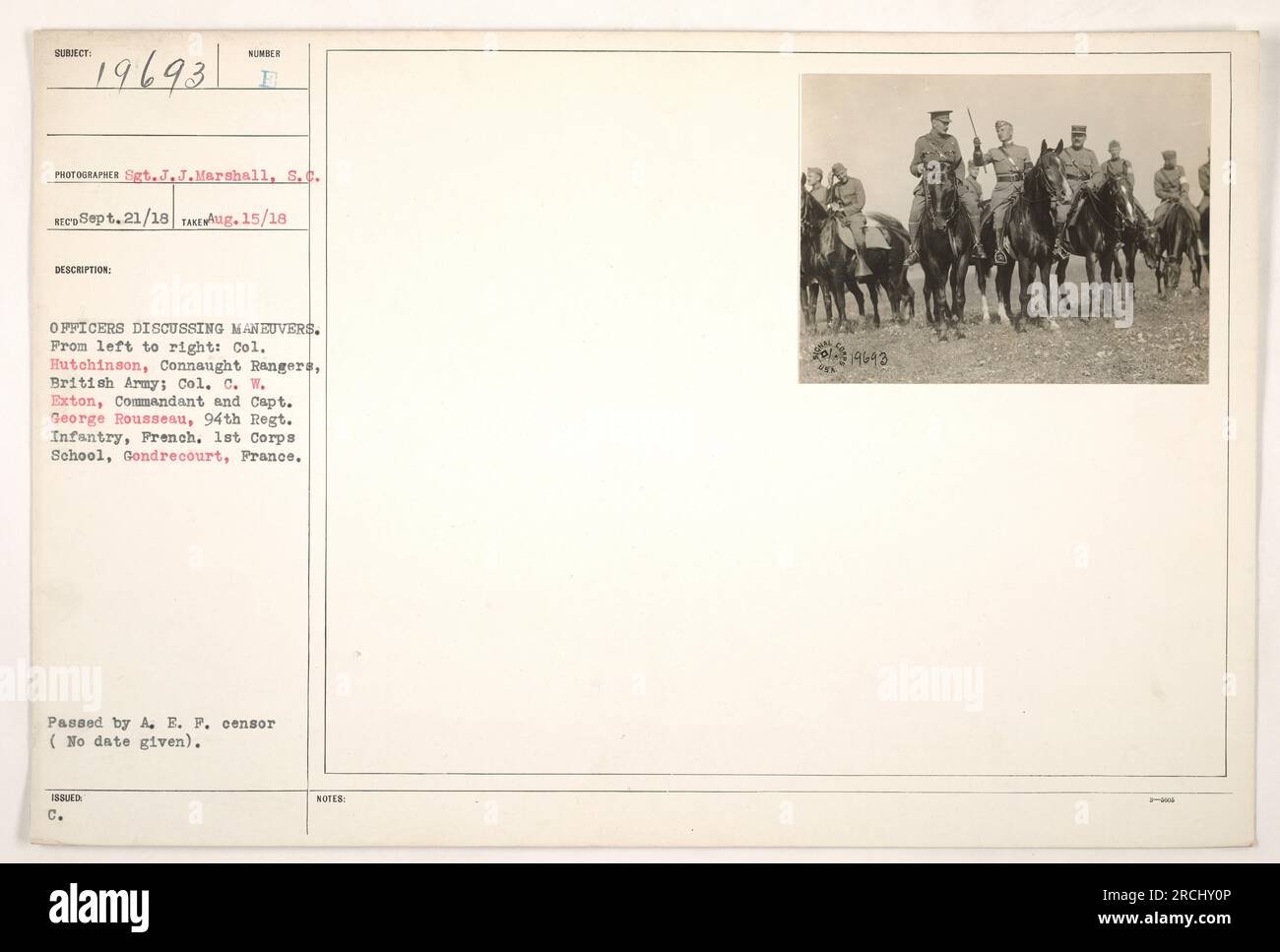 Capt hutchinson hi-res stock photography and images - Alamy