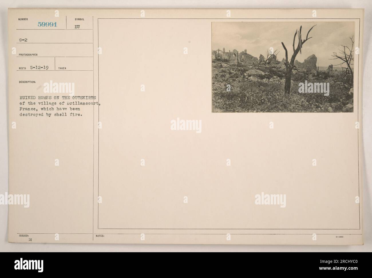 Photo captured on May 12, 1919, showcases the devastating aftermath of ...