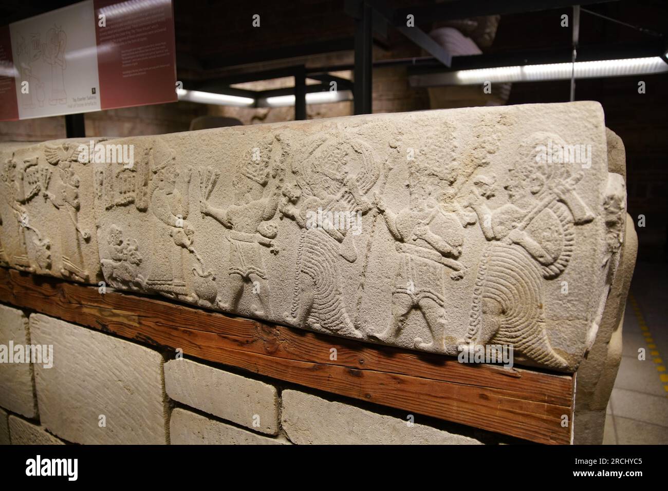 Old Carving in Museum of Anatolian Civilizations in Ankara, Turkiye ...