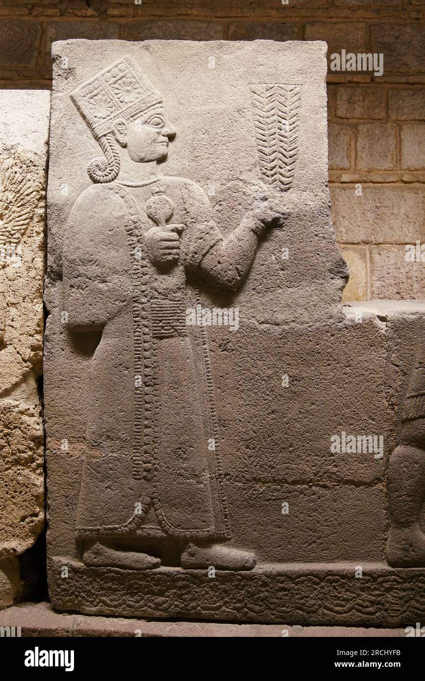 Old Carving in Museum of Anatolian Civilizations in Ankara, Turkiye ...