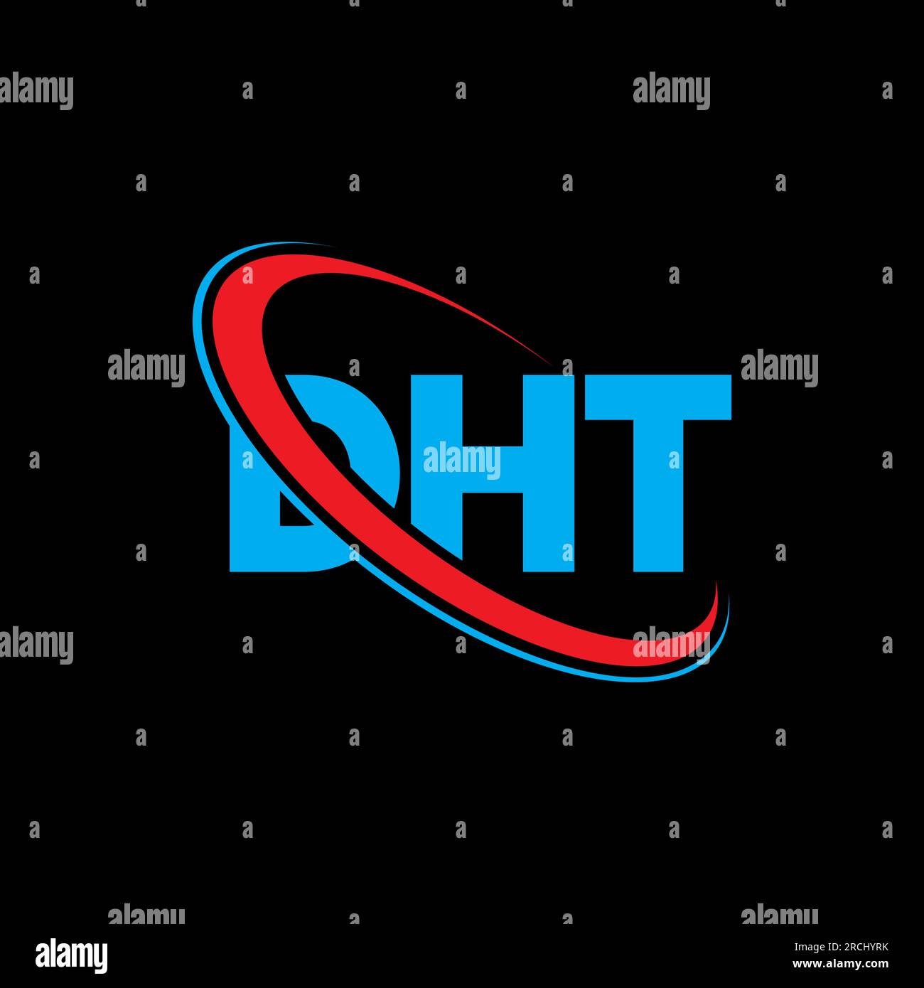 DHT logo. DHT letter. DHT letter logo design. Initials DHT logo linked ...