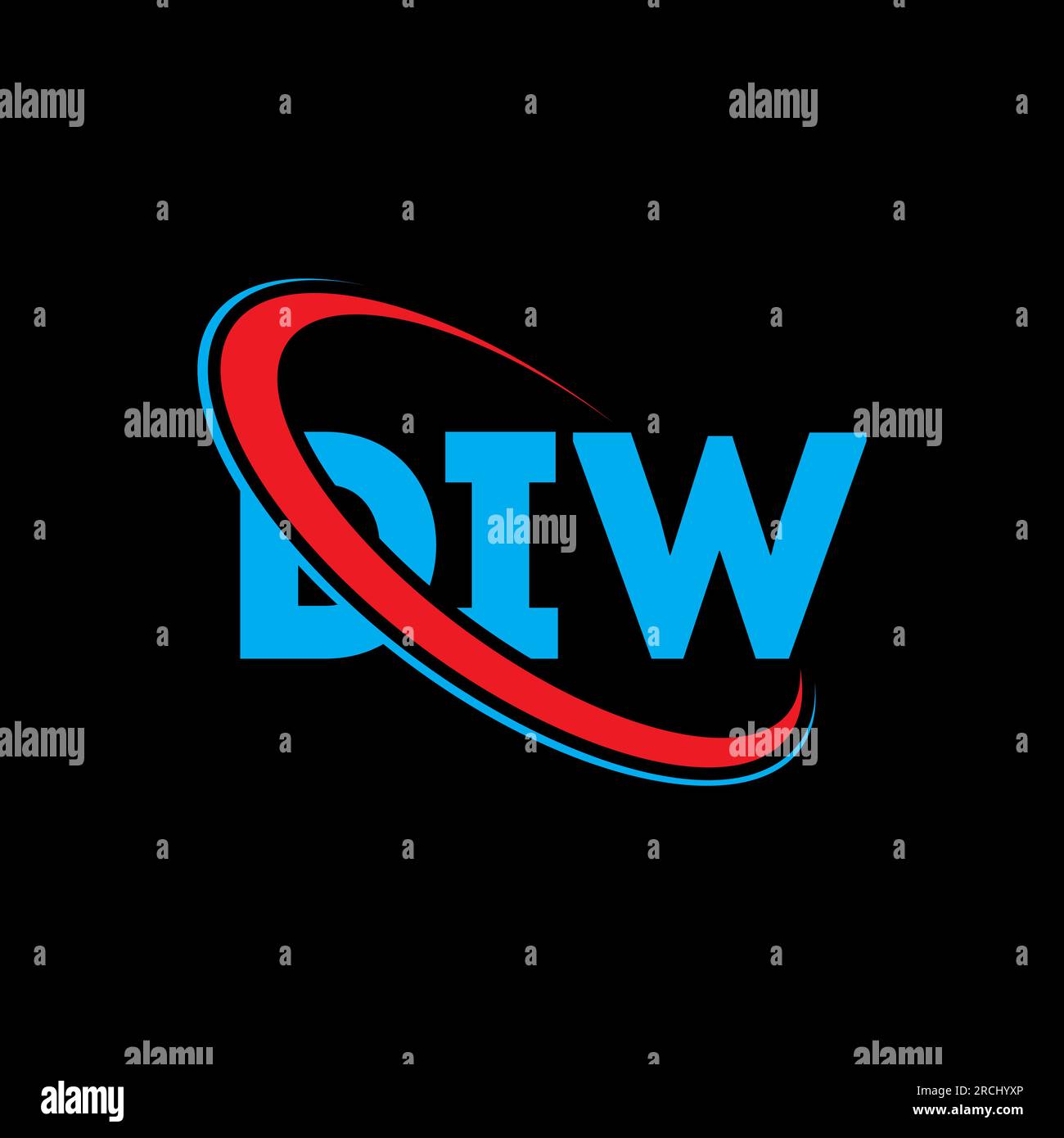 DIW logo. DIW letter. DIW letter logo design. Initials DIW logo linked ...