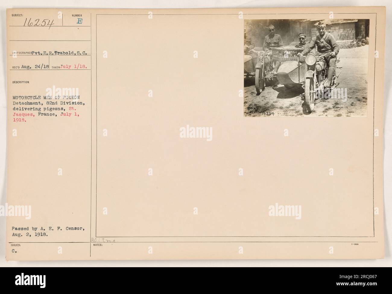 Pigeon world war 2 hi-res stock photography and images - Alamy