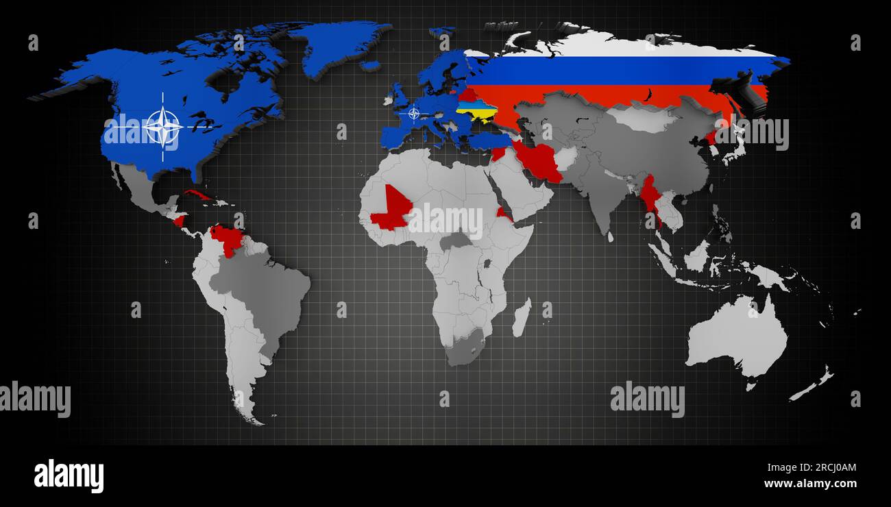 NATO member countries and Russia' supporters in Ukraine conflict on ...