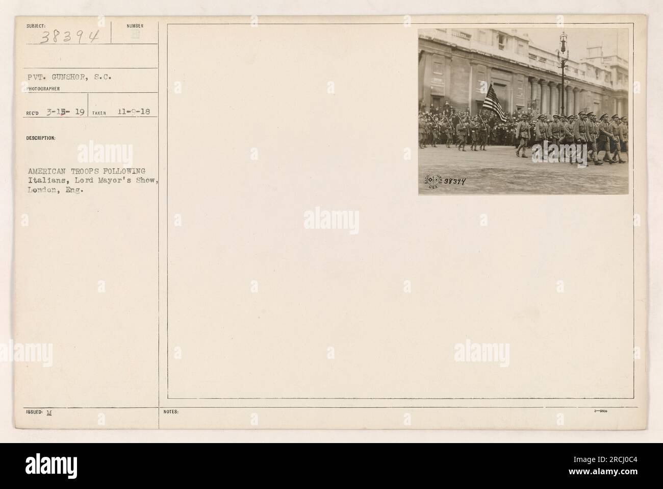 American troops marching in formation, following Italian soldiers ...