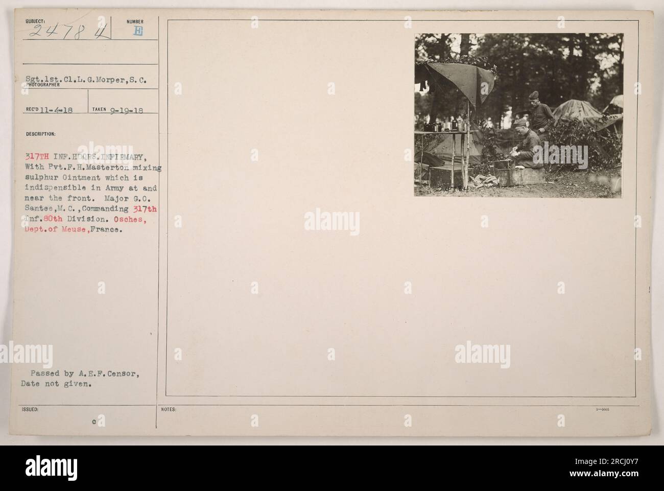 317th infantry headquarters hi-res stock photography and images - Alamy