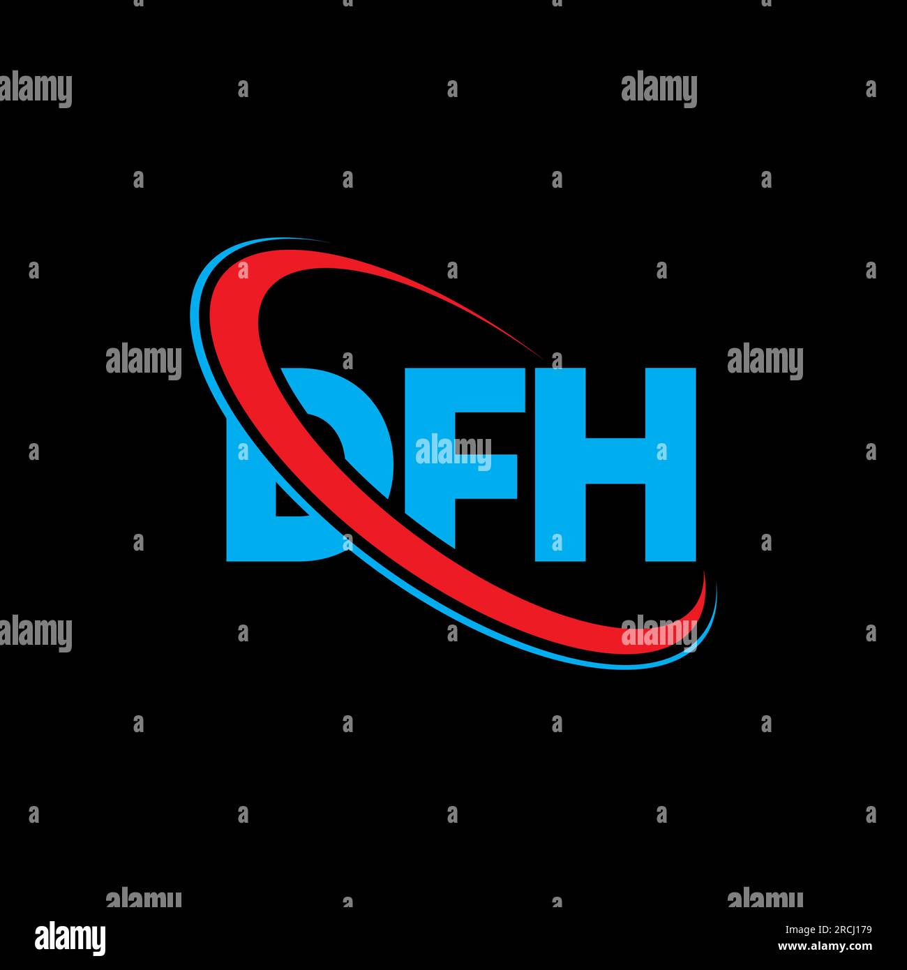 Dfh logo design hi-res stock photography and images - Alamy