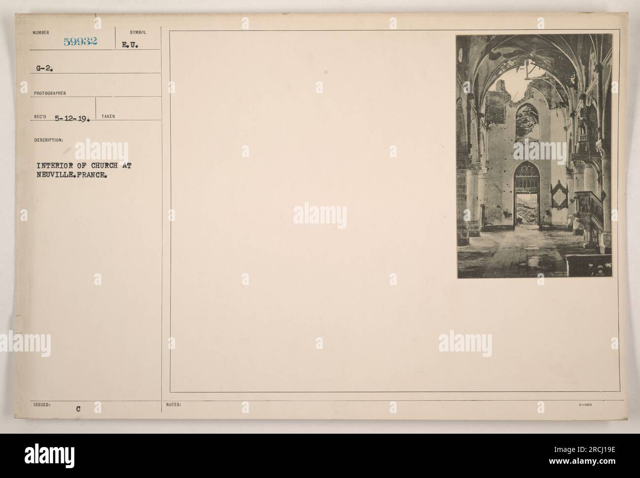 Interior of Church at Neuvil-le-Frances, France captured in this ...