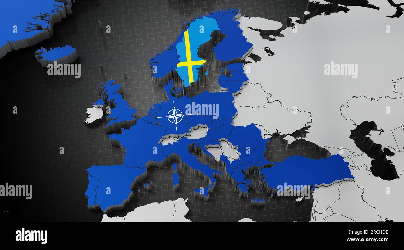 Sweden nato map hi-res stock photography and images - Alamy