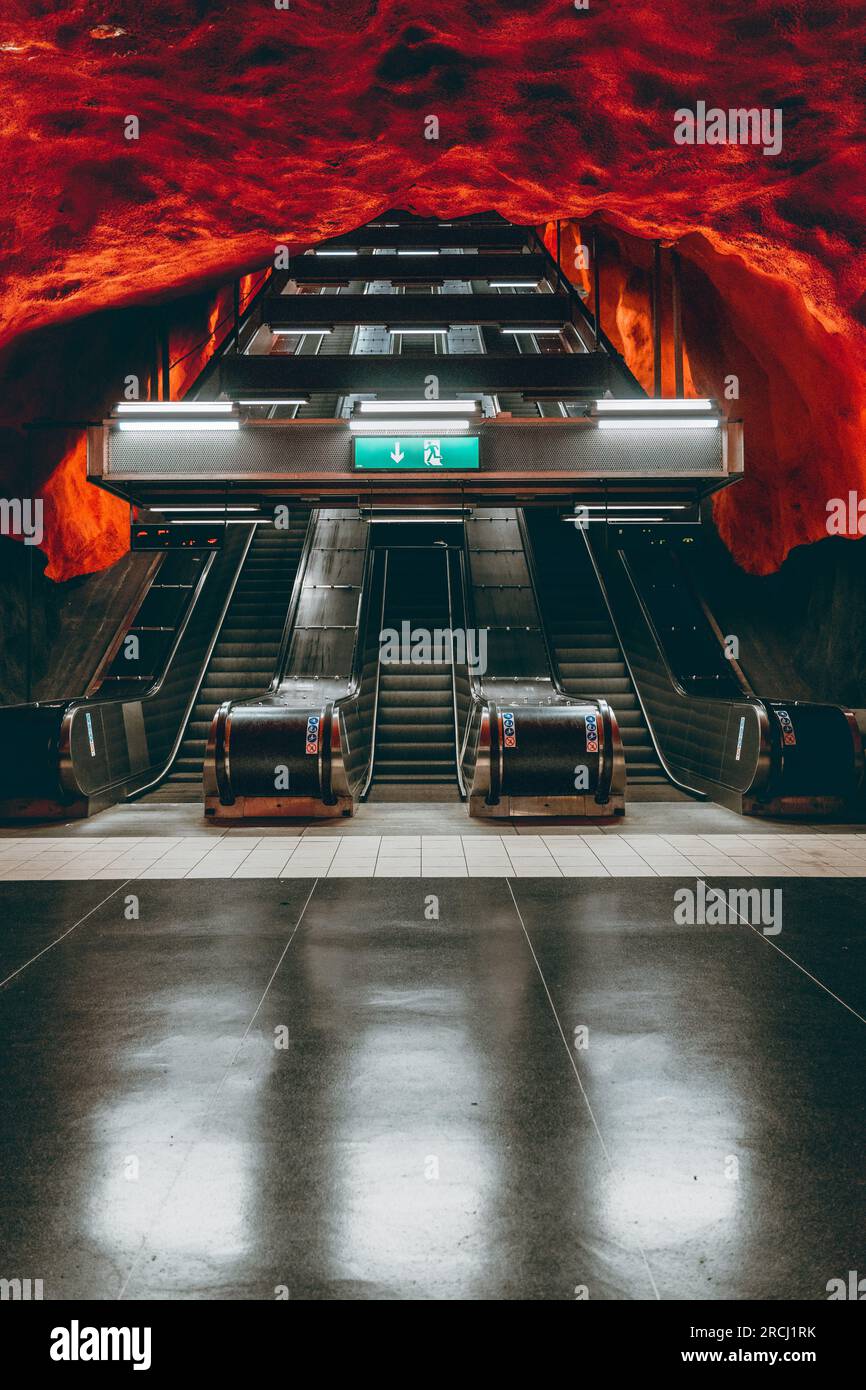 Solna centrum metro station stockholm hi-res stock photography and ...