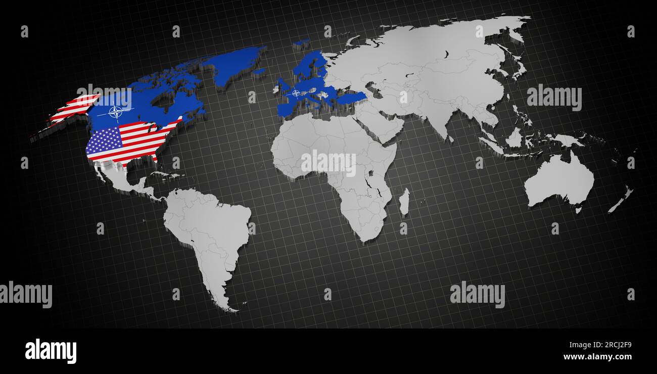 Nato map globe hi-res stock photography and images - Alamy