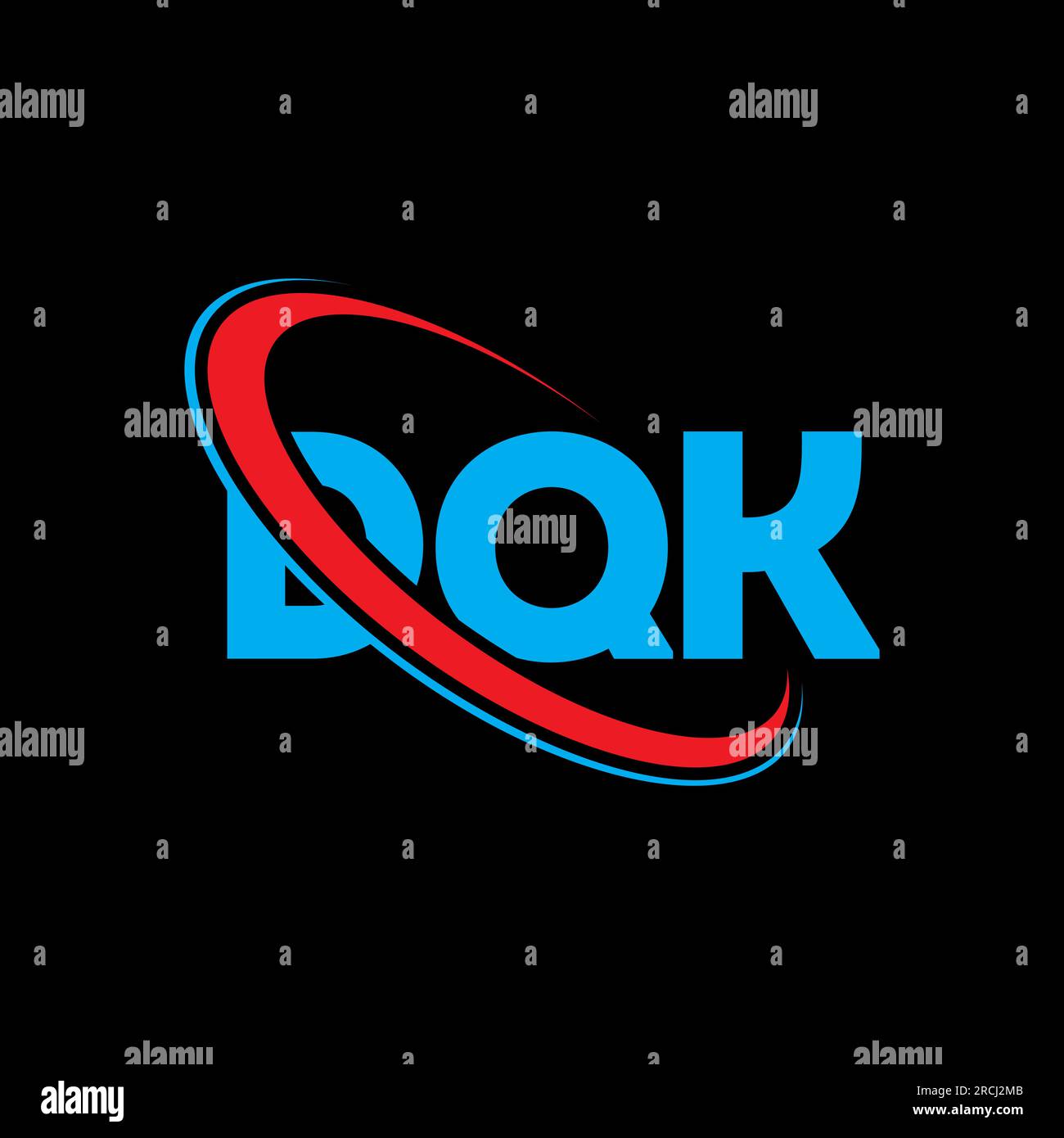 DQK logo. DQK letter. DQK letter logo design. Initials DQK logo linked ...