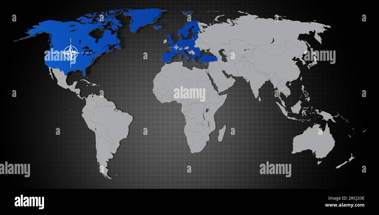 Nato countries europe map hi-res stock photography and images - Alamy