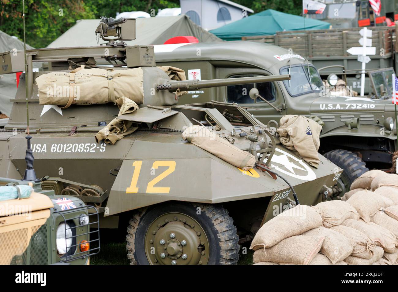 Amercian World War Two vehicles at the Neath Steam and Vintage show ...