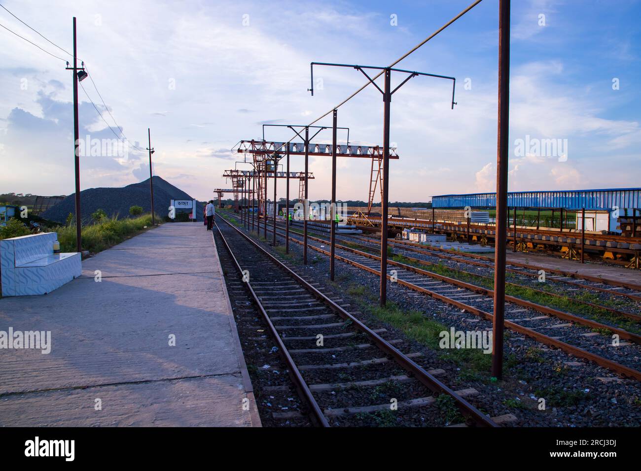 4th July 2023 , Vanga, Faridpur, Bangladesh. Vanga railway station ...