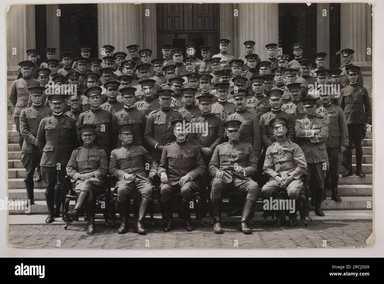 Graduating class of the General Staff College, located at Washington ...